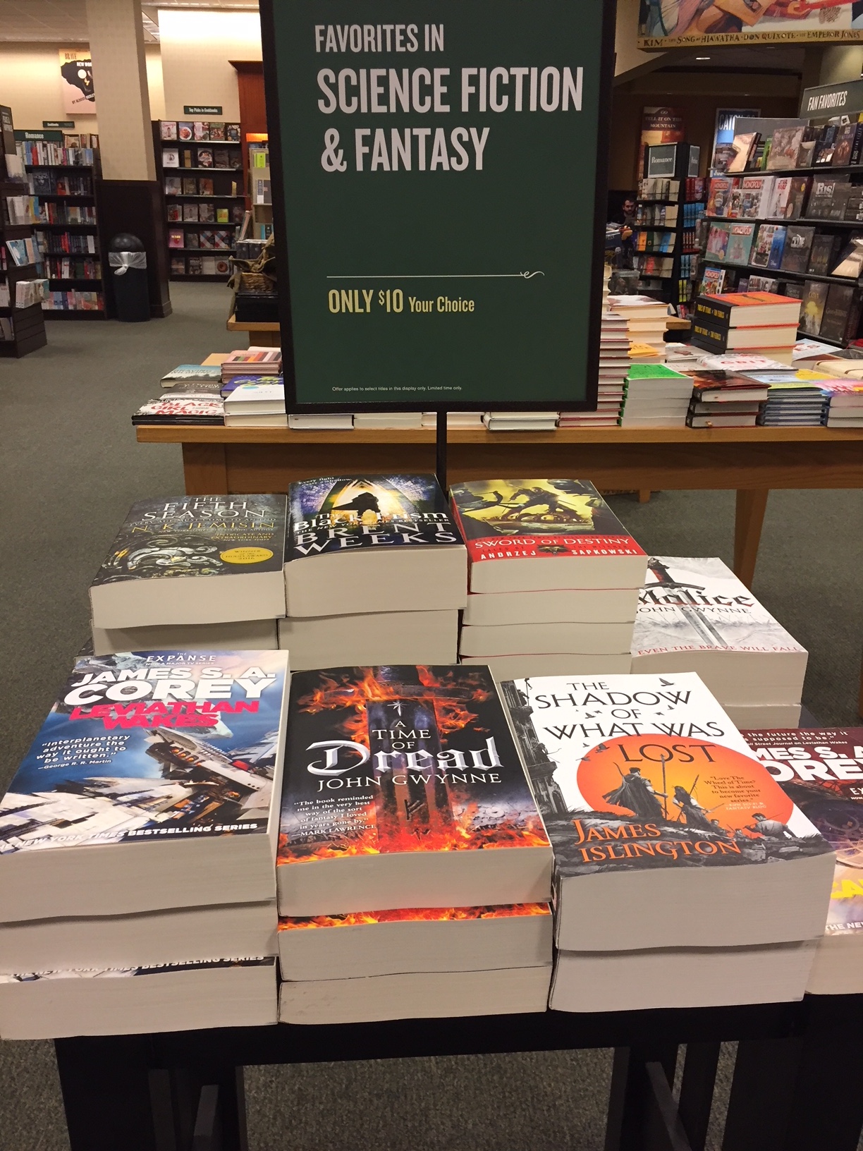 Orbit $10 Promo at Barnes & Noble - Brent Weeks